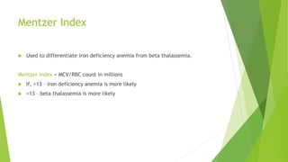 Approach to thalassemia with abdominal distension in children | PPTX