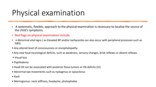 Approach to the child with acute ataxia | PPTX