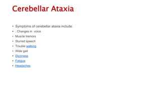Approach to the child with acute ataxia | PPTX