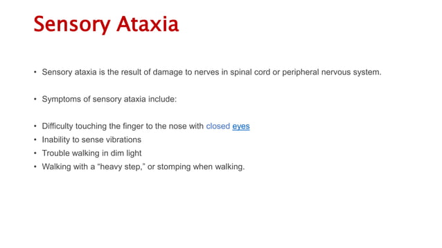 Approach to the child with acute ataxia | PPTX | Brain and Nervous ...