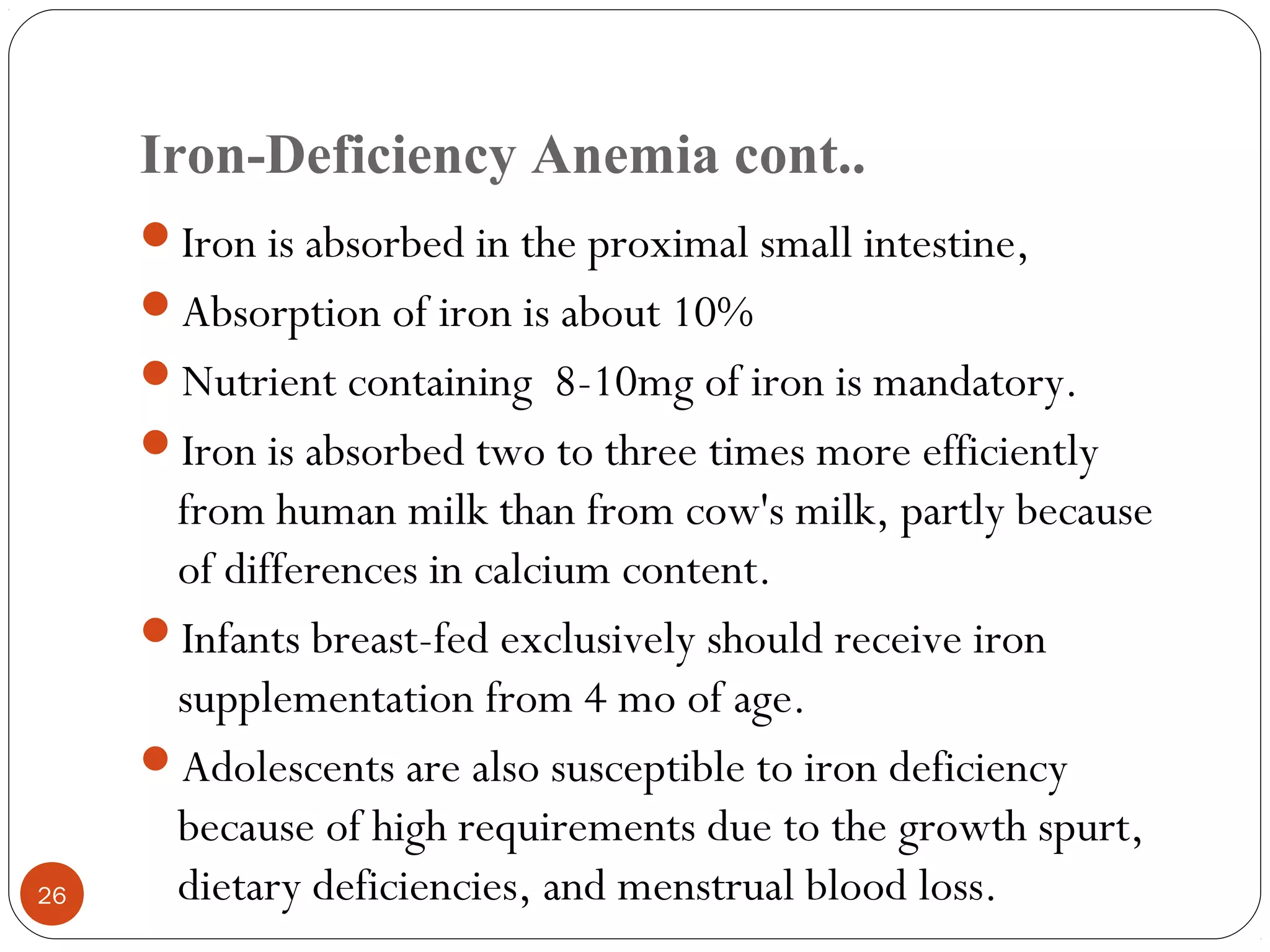 Approach to the child with anemia | PPT