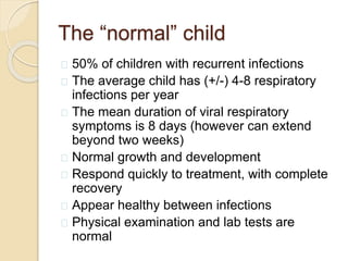 Approach to the child with immune based and allergic disease | PPTX