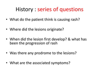 Approach to the child with rash | PPTX