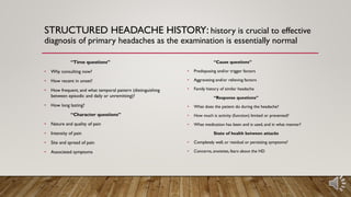 Approach to the diagnosis and management of primary headache disorders ...