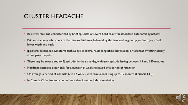 Approach to the diagnosis and management of primary headache disorders ...