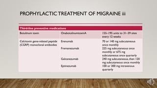 Approach to the diagnosis and management of primary headache disorders ...