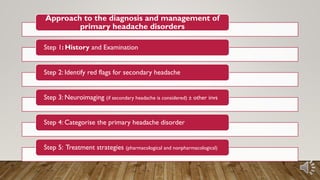 Approach to the diagnosis and management of primary headache disorders ...