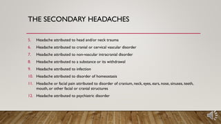 Approach to the diagnosis and management of primary headache disorders ...