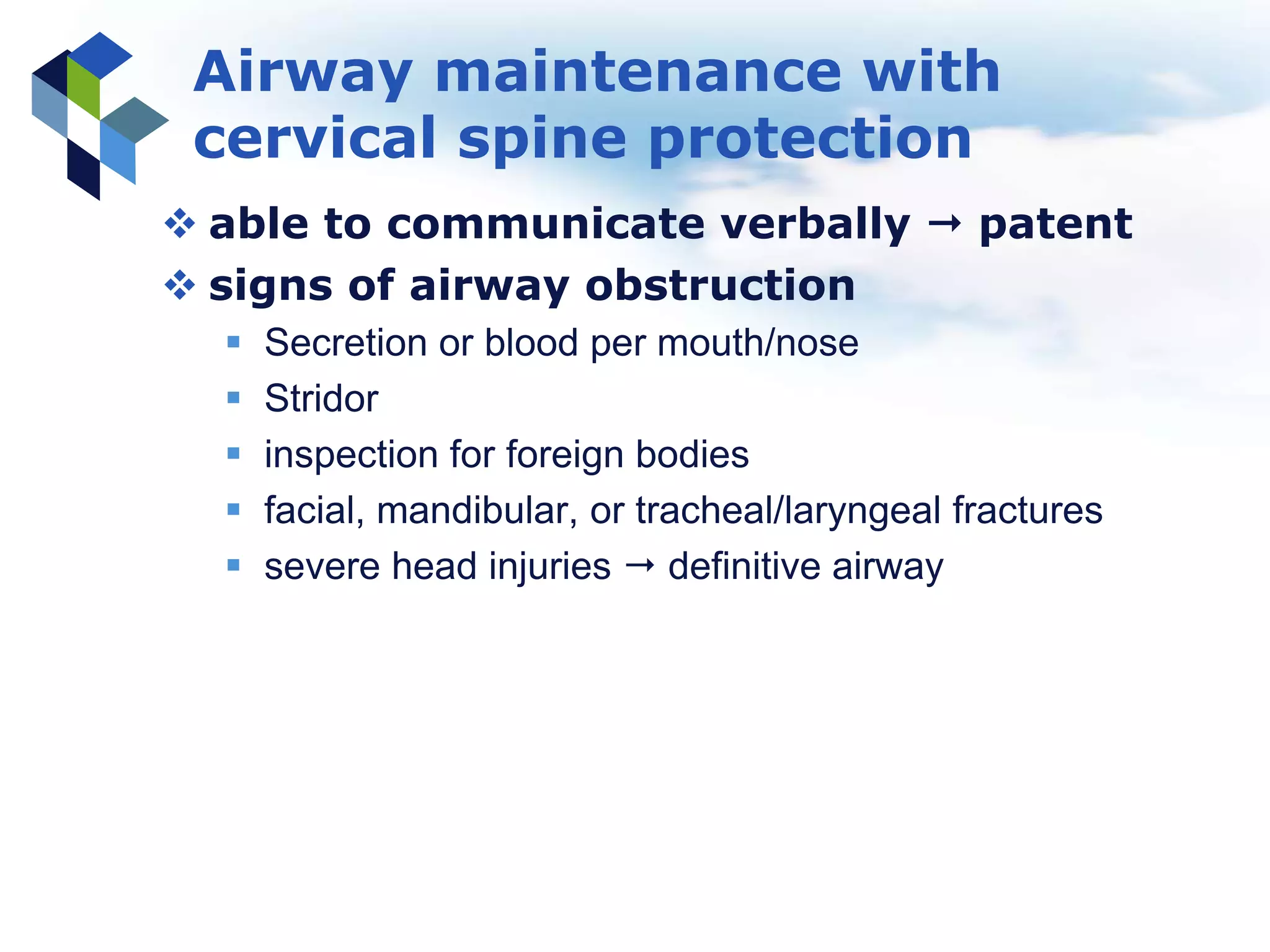 Approach to the emergency patient | PPTX