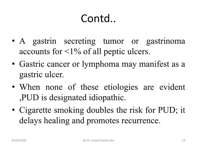 Approach to the management of peptic ulcer disease | PPTX