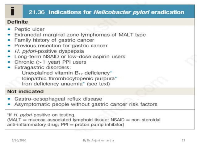 Approach to the management of peptic ulcer disease | PPTX