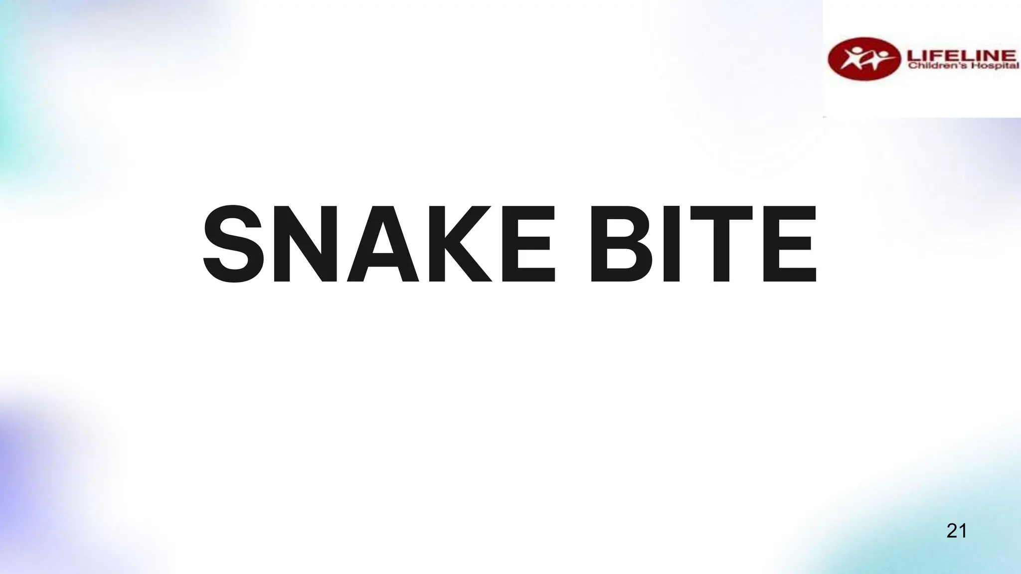 APPROACH TO THE MANAGMENT OF ANIMAL BITE IN CHILDREN (SNAKE AND DOG BITE).pptx | Injuries ...