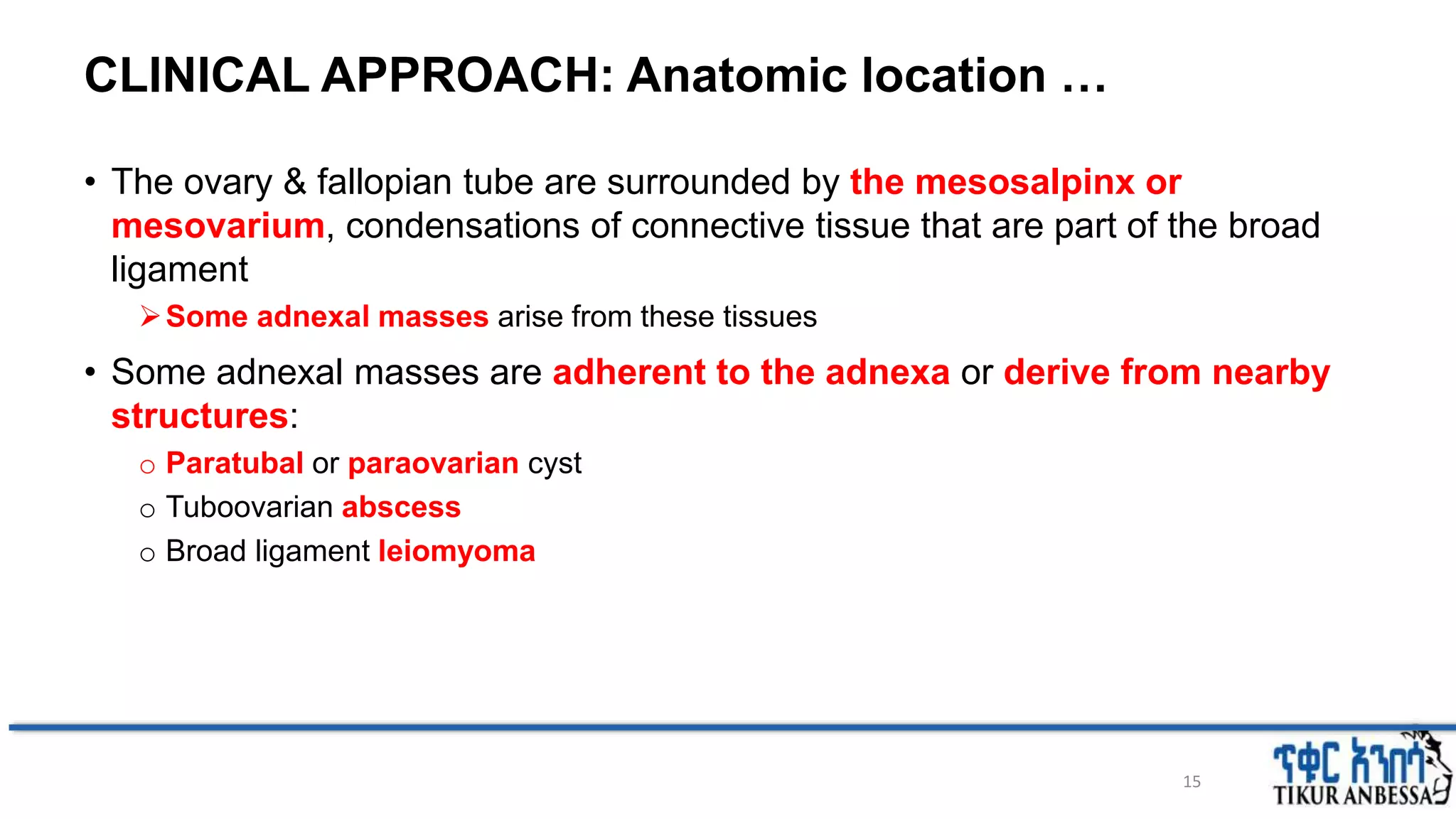 Approach to the patient with an adnexal mass.pptx
