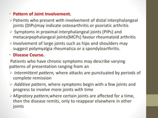 Approach to the patient with arthritis | PPTX