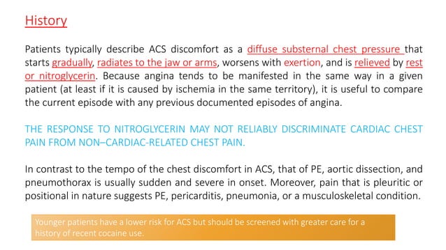 Approach to the patient with chest pain | PPT