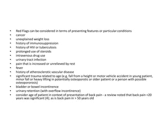 Approach to the patient with Low Back Pain.pptx