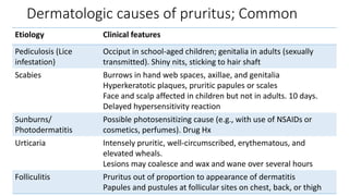 Approach to the patient with pruritus | PPTX