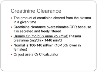Approach to the Patient with Renal Disease | PPTX
