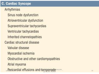 Approach to the patient with syncope | PPTX