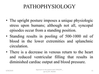 Approach to the patient with syncope | PPTX