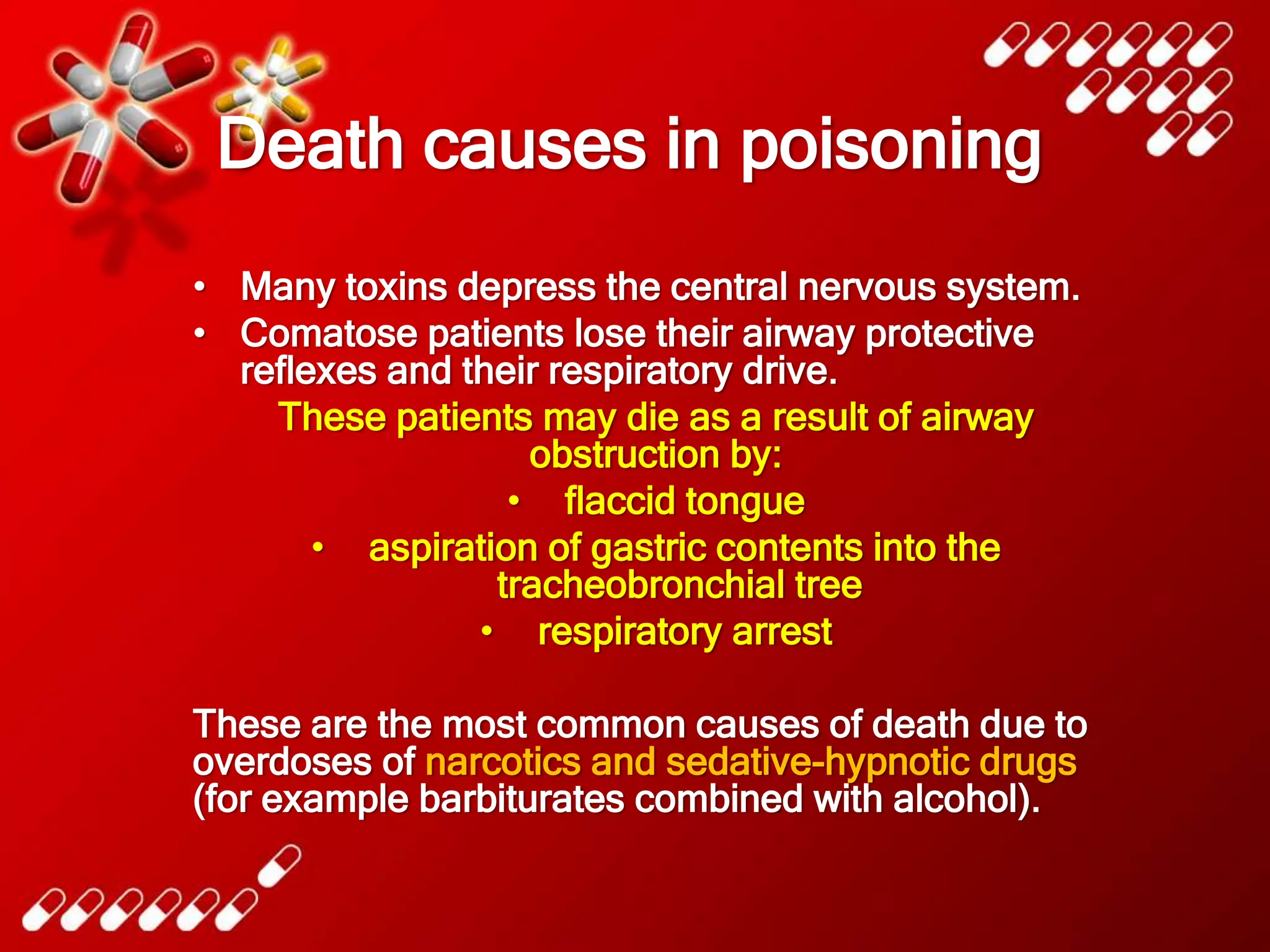 Approach to the poisoned patient part one | PPSX
