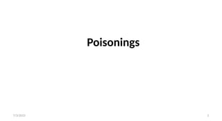 APPROACH TO THE POISONED PATIENT in children .pptx