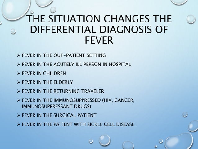 Approach to the patient with fever.pptx | Cold and Flu | Diseases and ...