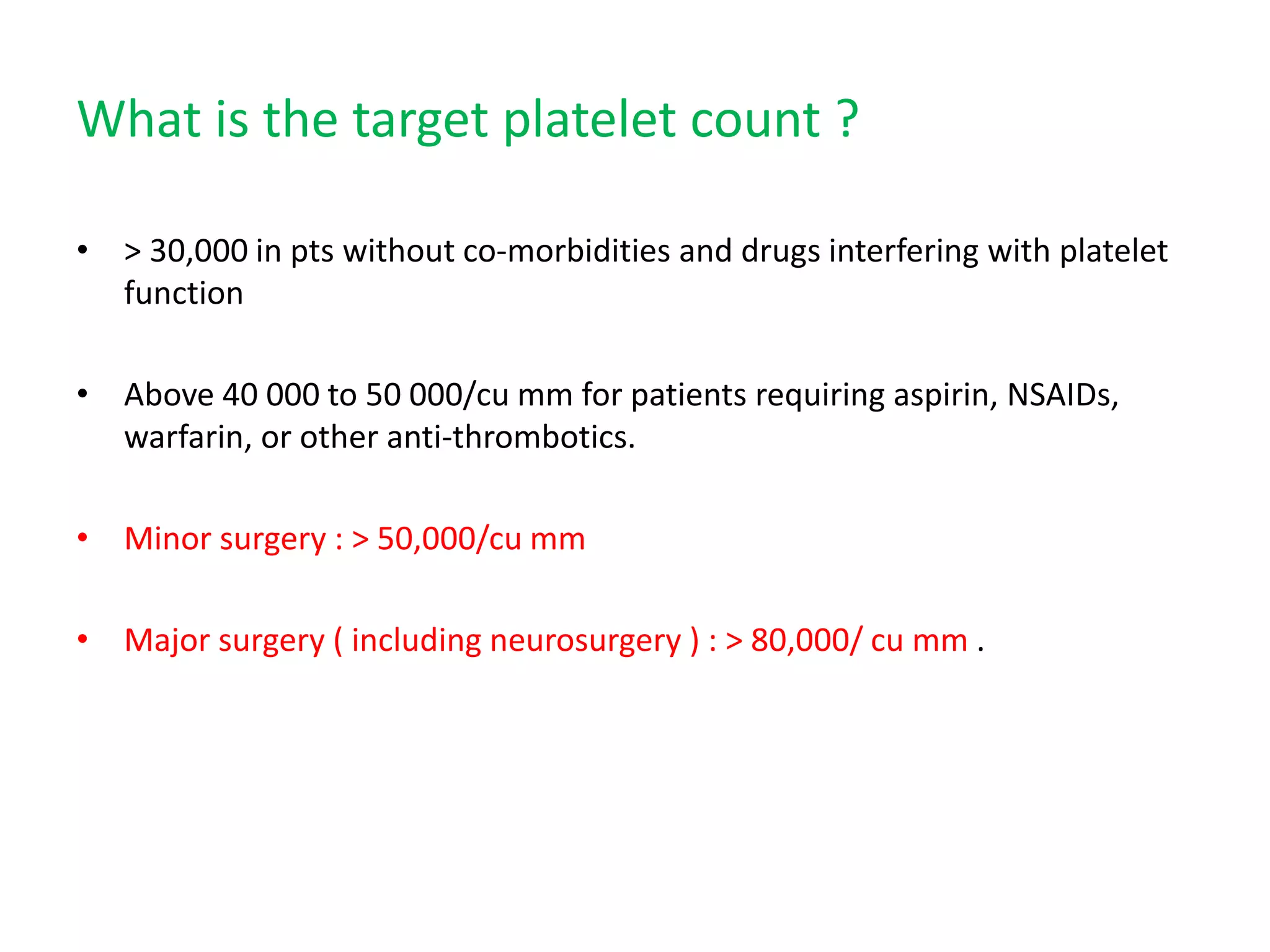 Approach to thrombocytopenia | PPTX
