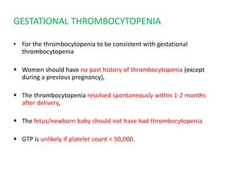 Approach to thrombocytopenia | PPTX