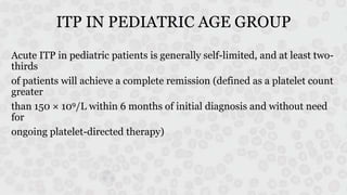 Approach to thrombocytopenia | PPTX