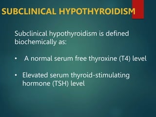 Approach to thyroid disorders hypothyroid hyperthyroid | PPTX