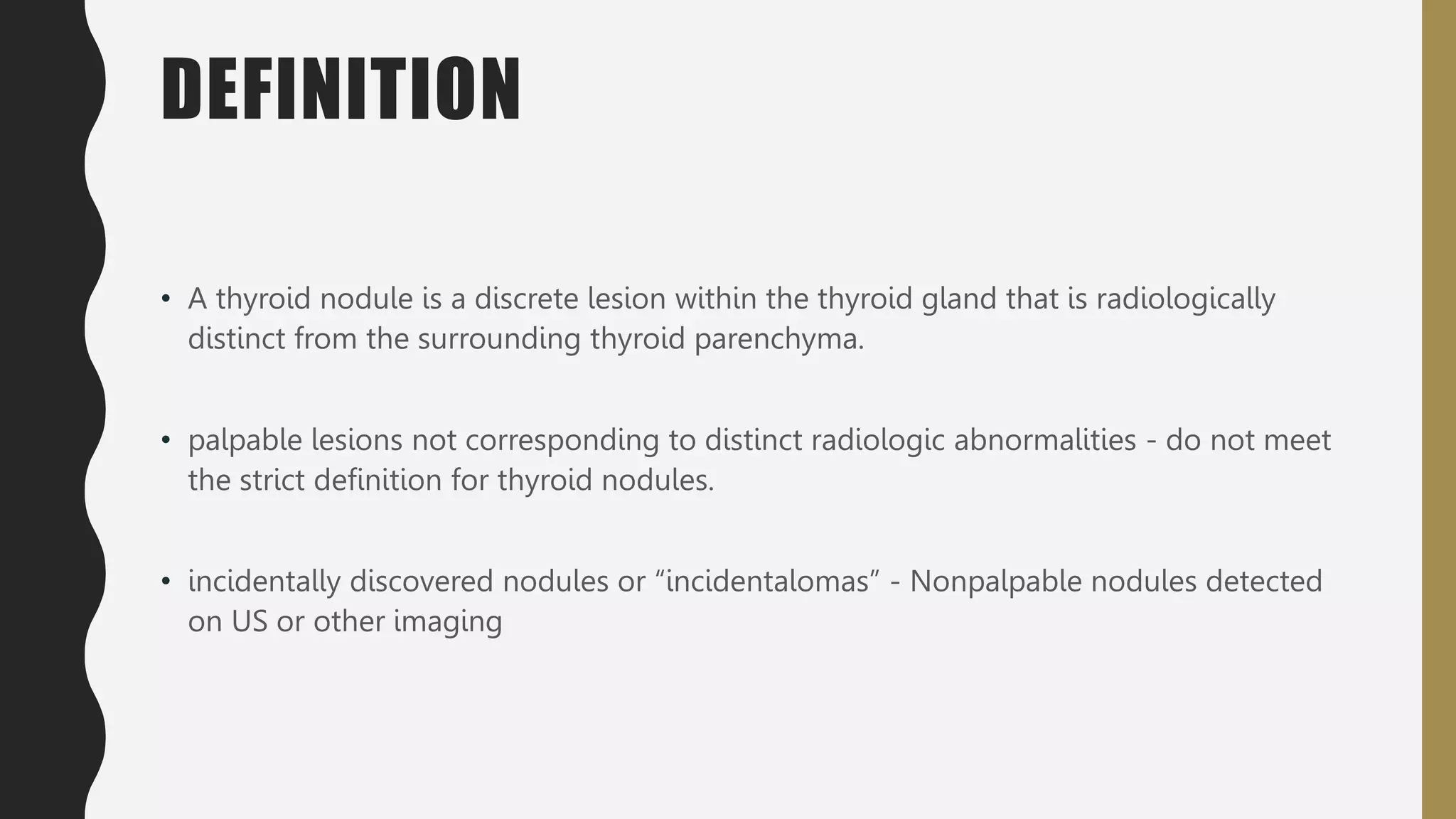 APPROACH TO THYROID NODULE. | PPTX