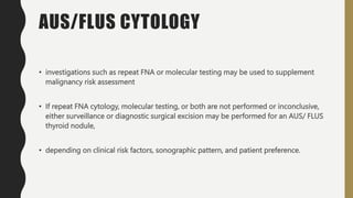 APPROACH TO THYROID NODULE. | PPTX