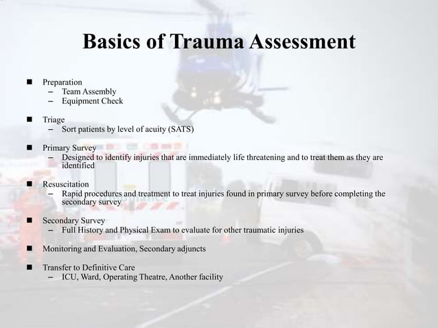 Approach to trauma- ATLS update by Dr.Damodhar.M.V | PPTX