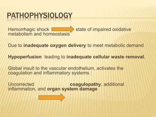 APPROACH TO TRAUMATIC SHOCK | PPTX