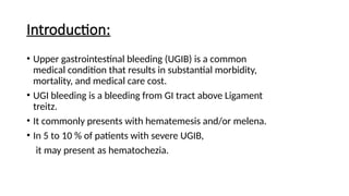 APPROACH TO UGI Bleeding presentation.pptx