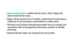 APPROACH TO ULCERS.powerpoint for medical students | PPT