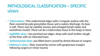 APPROACH TO ULCERS.powerpoint for medical students | PPT