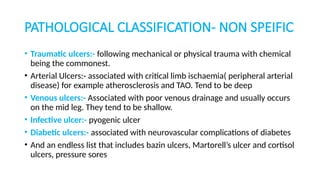 APPROACH TO ULCERS.powerpoint for medical students | PPT