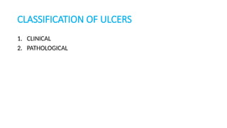APPROACH TO ULCERS.powerpoint for medical students | PPT