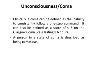 Approach to unconsciousness | PPTX