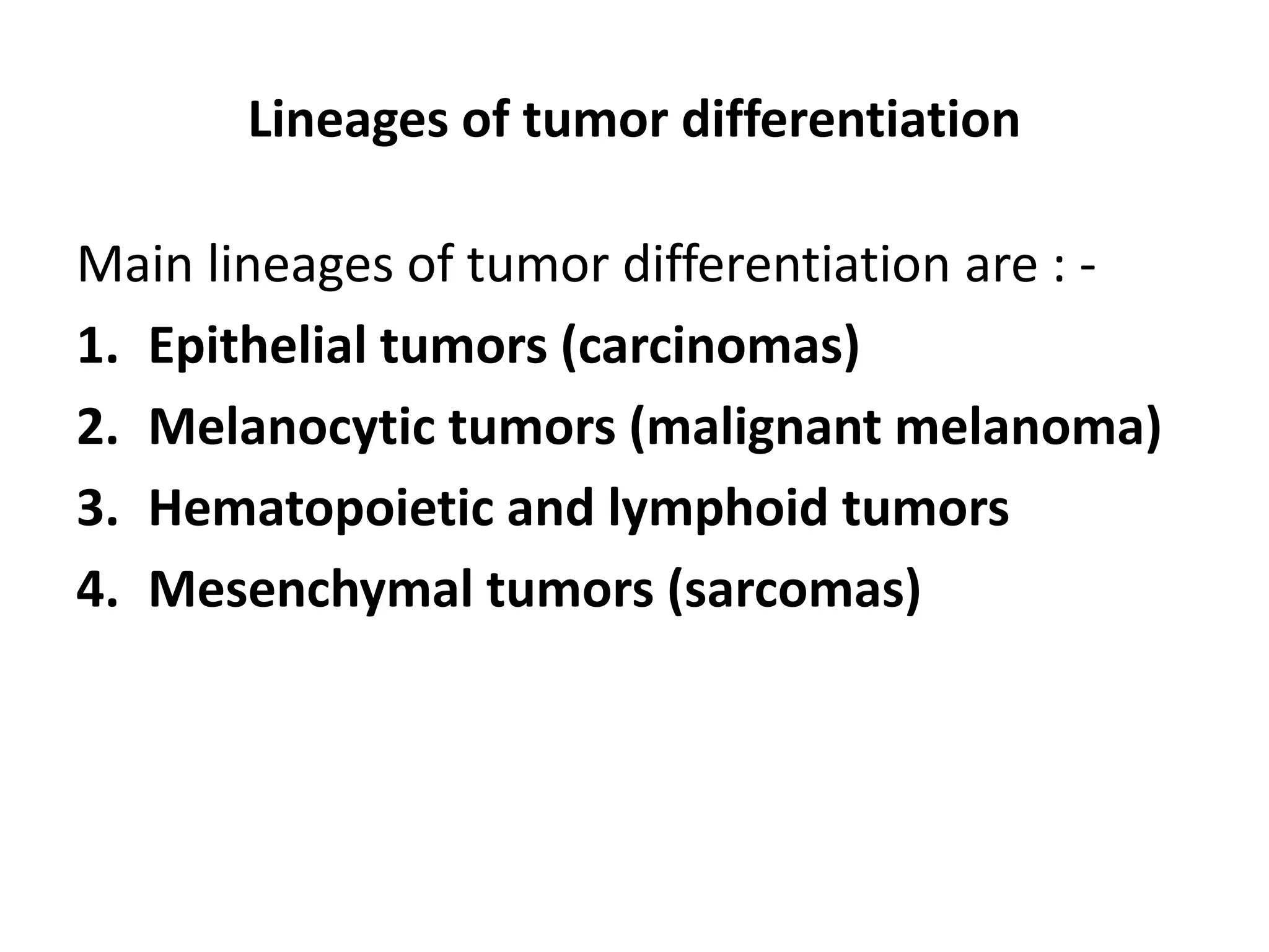 Approach to undifferentiated tumors | PPTX
