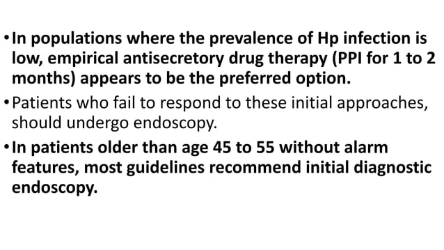 Approach to Uninvestigated Dyspepsia.pptx | Digestive Disorders | Diseases and Conditions