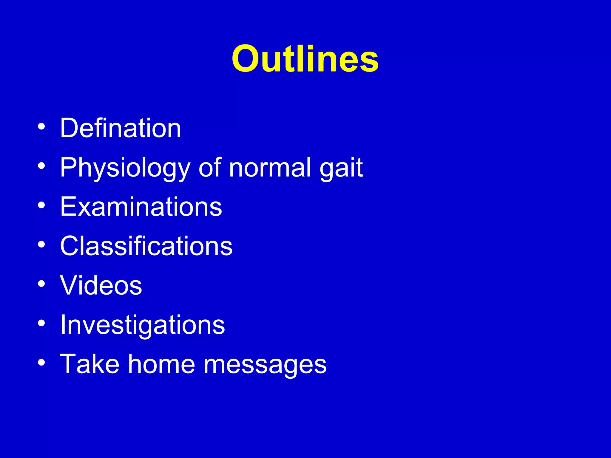 Approach to unsteadiness and gait disorders | PPT