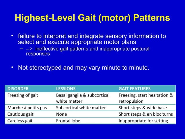 Approach to unsteadiness and gait disorders | PPT