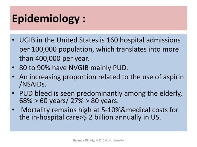 Approach to upper GIT bleeding (UGIB) | PPTX