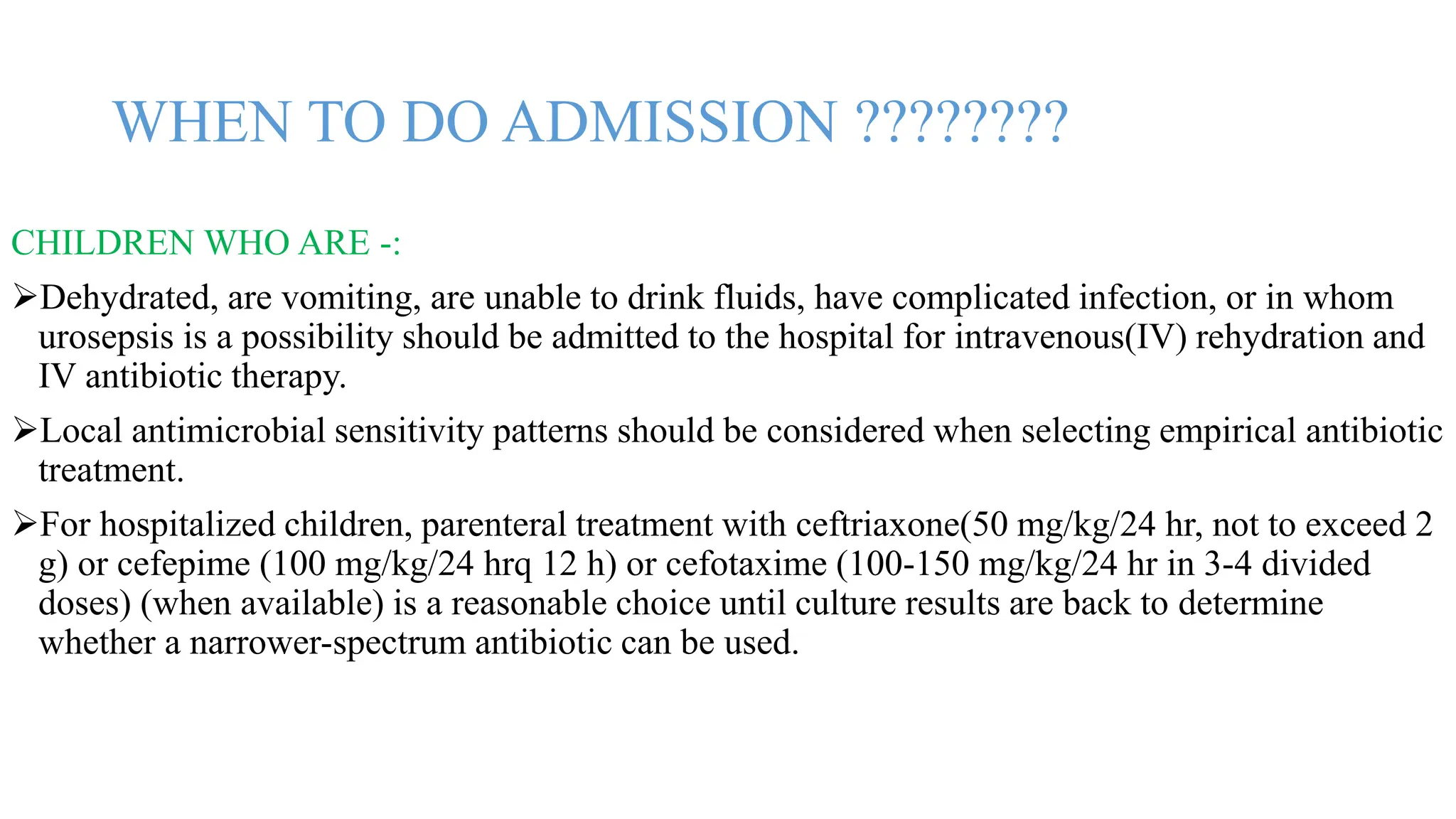 APPROACH TO UTI.pptx education pediatrics | PPTX