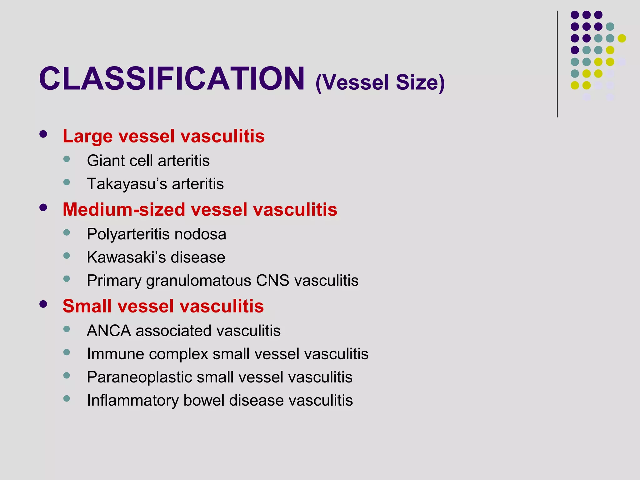 Approach to vasculitis | PPT