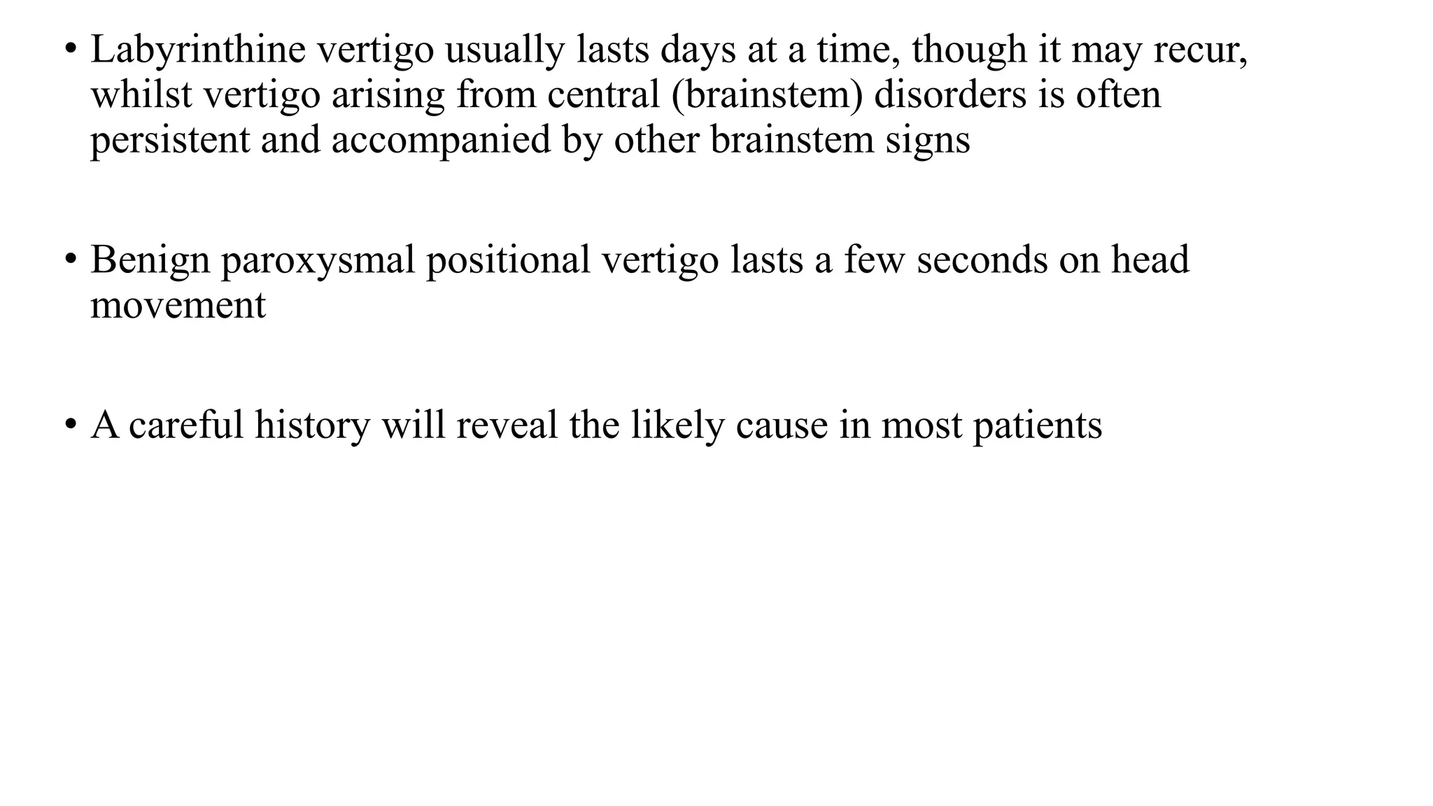 Approach to vertigo | PPTX
