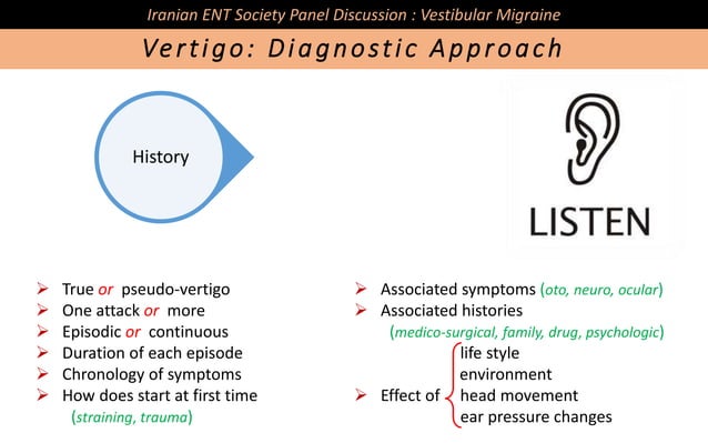Approach to vertigo | PPTX | Ear, Nose and Throat Conditions | Diseases ...